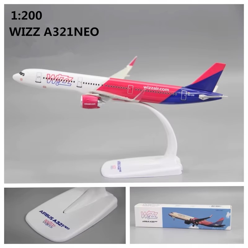 Model samolotu Airbus A321neo Wizzair 1:200 16711815098 - Allegro.pl
