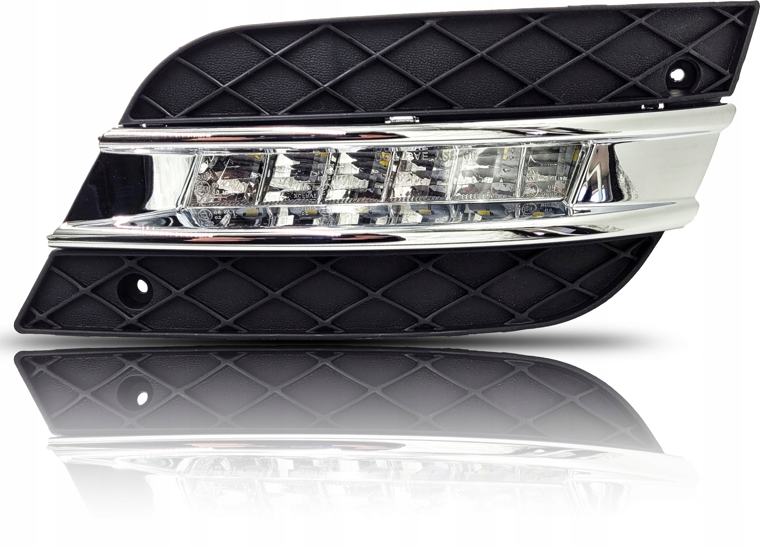 Mercedes ML W164 LIFT HALOGEN DRL LED + KRATKA LH KAMEX-1649060151 ...