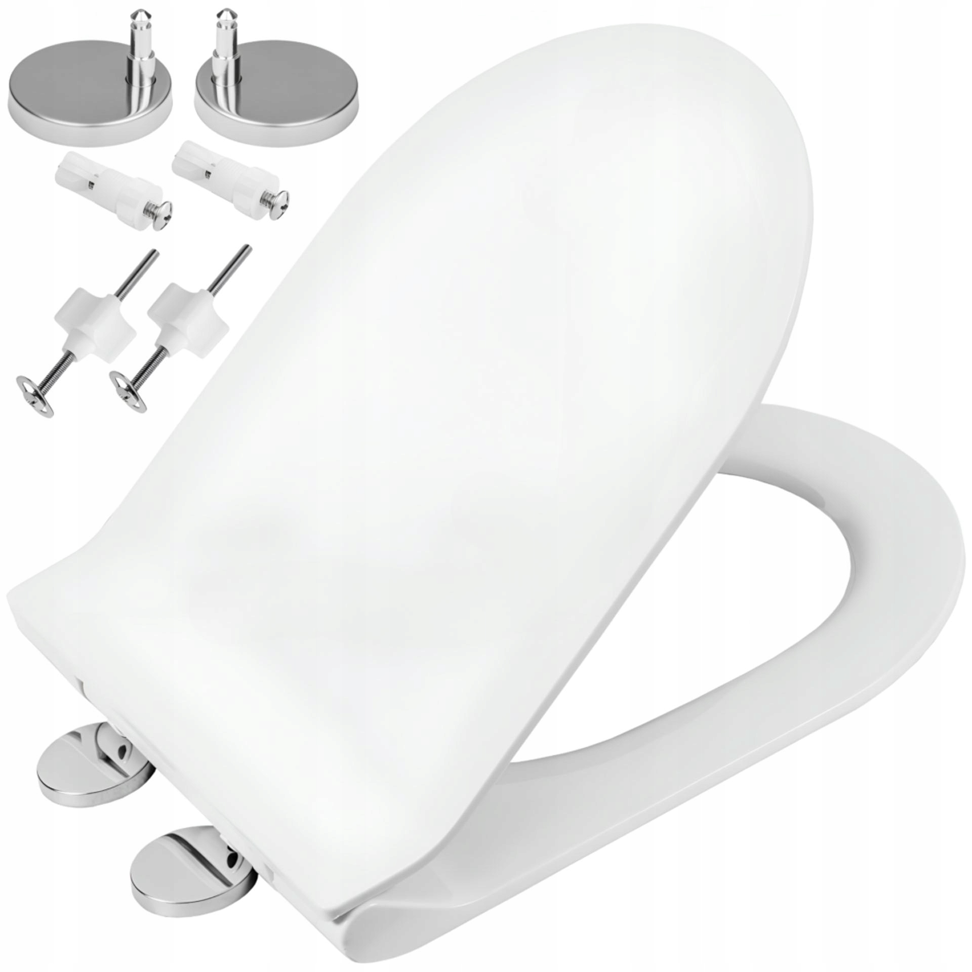 DESKA SEDESOWA WC WOLNOOPADAJĄCA UNIWERSALNA SLIM (AQ9004) • Cena ...