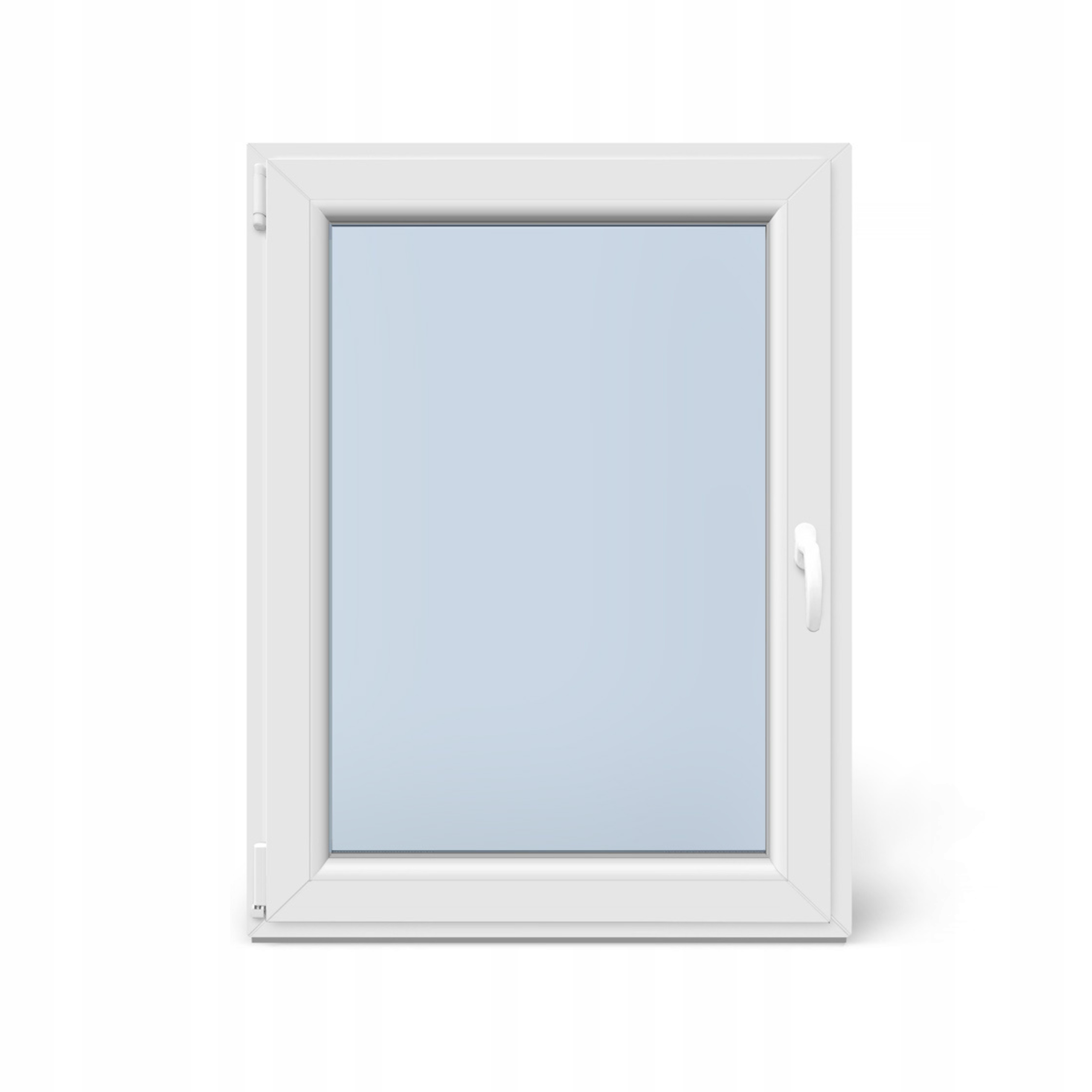 Okno PCV Plastikowe RU Typowe Dwuszybowe Białe Od Ręki 1000 x 1000 mm ...