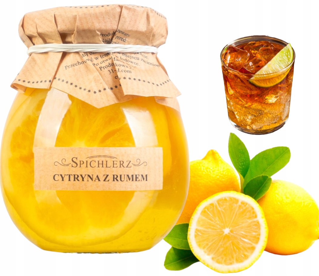 Cytryna Cytryny z Rumem w Syropie do Herbaty 260g spichlerz Dzień Mamy ...