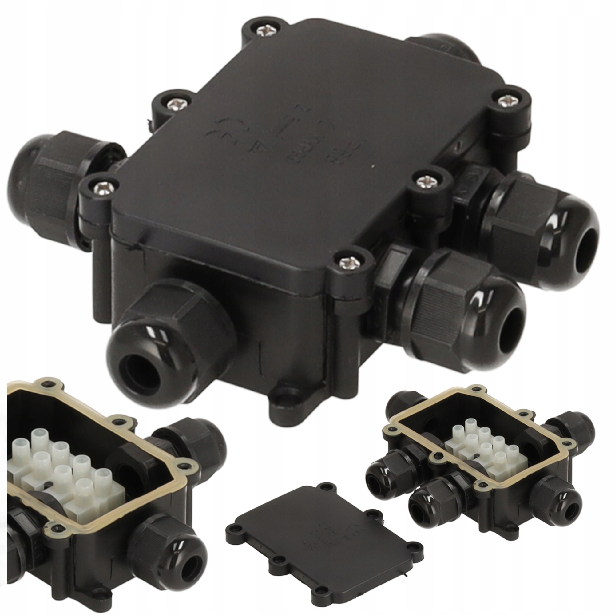 Puszka Elektryczna Hermetyczna z Dławikami 5x IP68 (Puszka Elektryczna ...