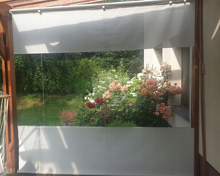 ROLETA NA BALKON TARAS ALTANĘ FOLIA PVC TKANINA SCREEN 200-250/200cm ...
