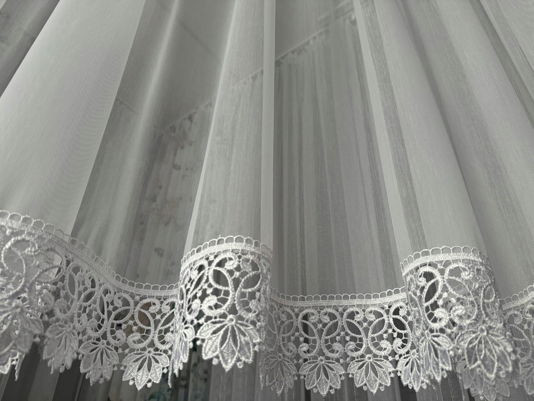 FIRANY gotowe z taśmą FIRANKA MARKIZETA z GIPIURĄ z usługą szycia NA ...