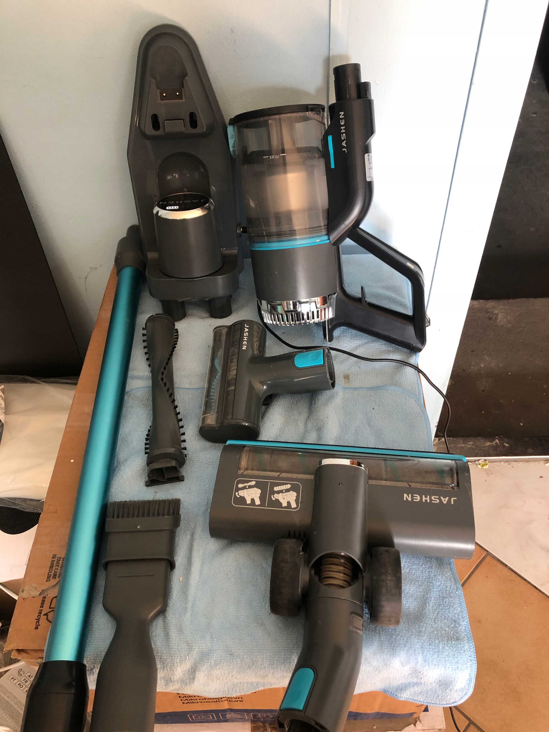 Odkurzacz pionowy Jashen V18 czarny - Sklep, Opinie, Cena w Allegro