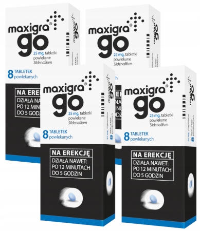 Maxigra Go na erekcję tabletki na potencję sildenafil 25 mg x 8 ...
