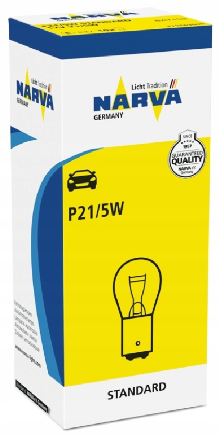 Żarówka NARVA 12V 21/5W 4013790268068 za 1.97PLN z Olsztyn - Allegro - (15042422224)