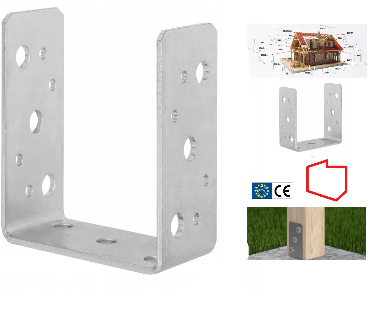 PODSTAWA SŁUPKA KOTWA MONTAŻOWA SŁUPKA UL90 OCYNK (5907484586509) • Cena, Opinie • Akcesoria ...