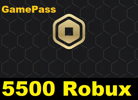 ROBLOX GAMEPASS ROBUX 5500 SZTUK 5500RS ROBUXÓW ROBUXY - Stan: 213 ...