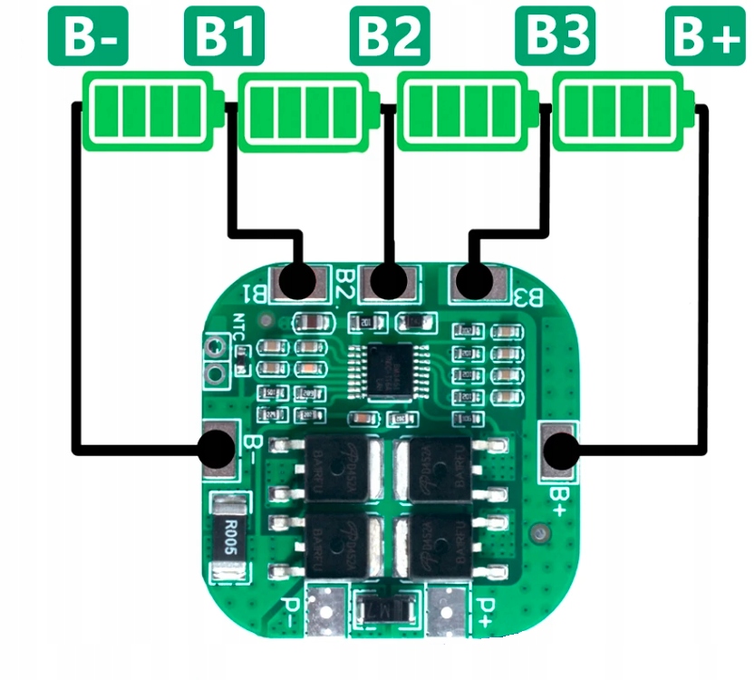 Balanser ST Moduł zarządzania ładowaniem BMS 4S 14.8V /16.8V - Sklep ...