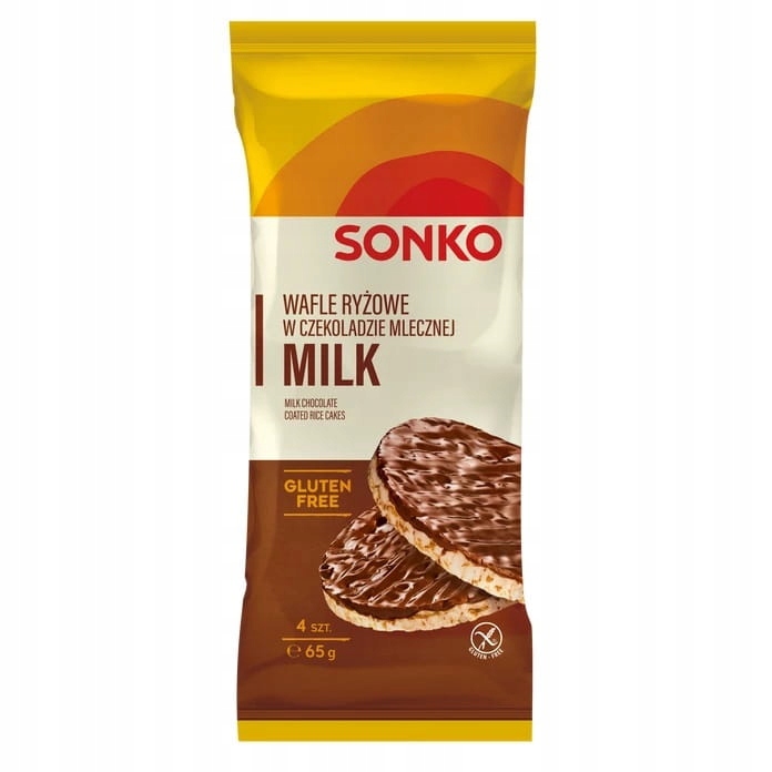 Sonko Wafle ryżowe w czekoladzie mlecznej 65g (5902180470336) • Cena ...