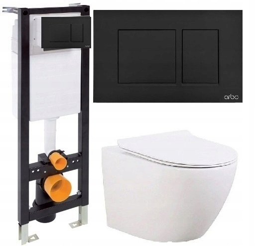 ROŠT + WC + DESKA SLIM + TLAČÍTKO PODOMÍTKOVÝ SET ARBO 7v1 - Allegro