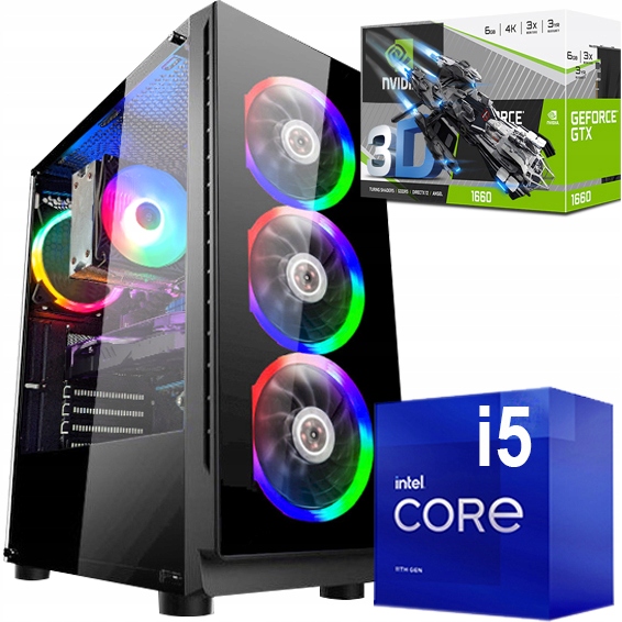 HERNÍ PC i5 32GB DDR4 SSD 1TB GTX 1660S 6GB za 13720.00CZK - Allegro