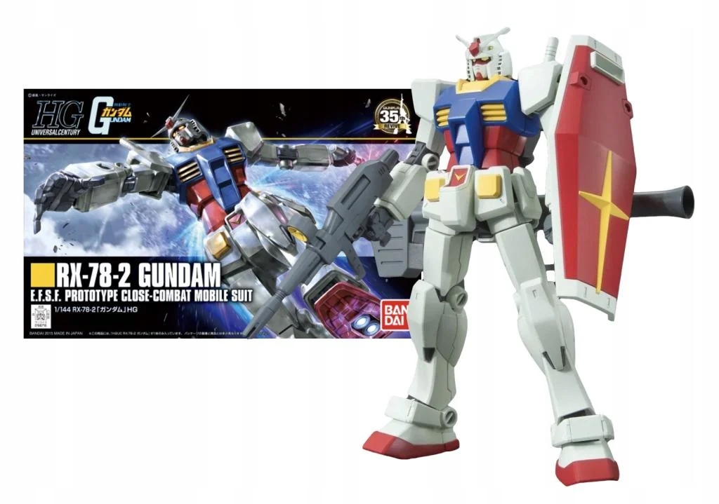 GUNDAM - Model Kit - High Grade - RX-78-2 Gundam - 14266148028 - Sklepy ...