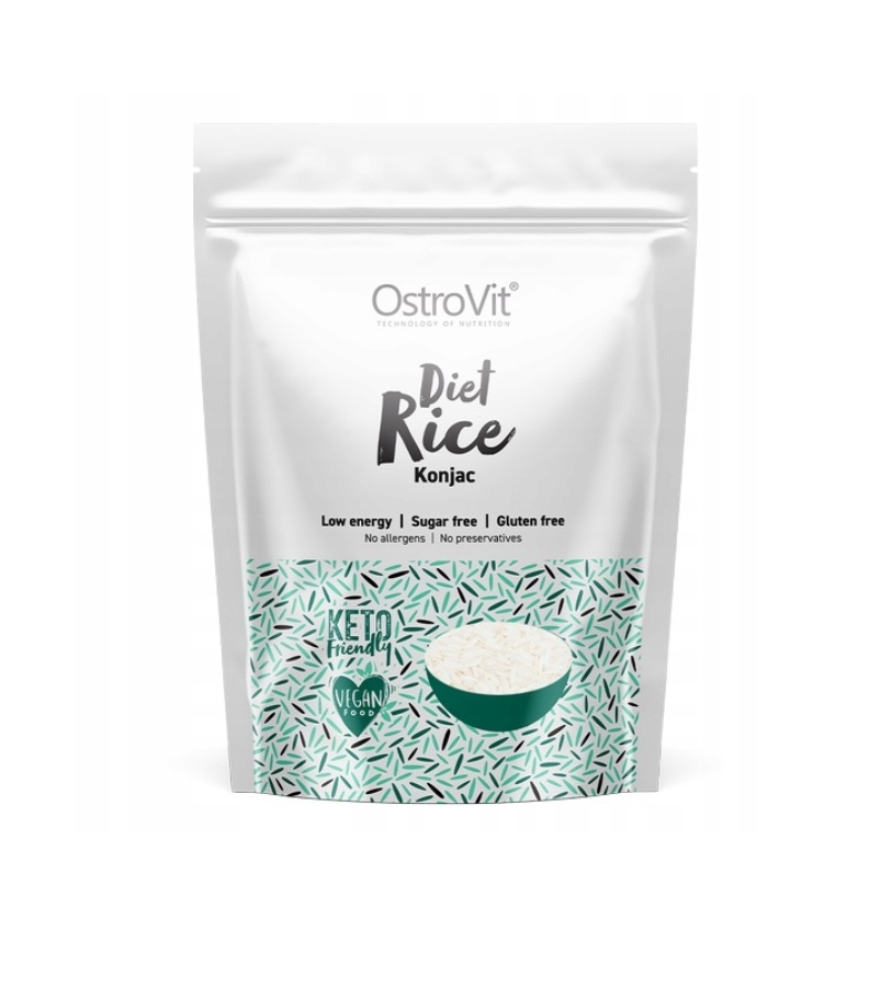 OstroVit Ryż Konjac Bezglutenowy Vege Keto Niskokaloryczny 400g • Cena ...