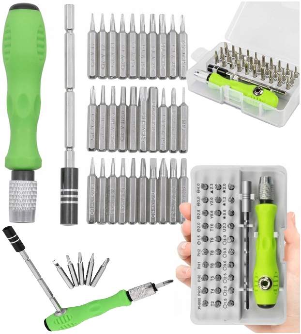 ZESTAW ŚRUBOKRĘTÓW PRECYZYJNYCH 32W1 TORX WKRĘTAKI (EB098) • Cena ... ZESTAW ŚRUBOKRĘTÓW PRECYZYJNYCH 32W1 TORX WKRĘTAKI (EB098) • Cena ...