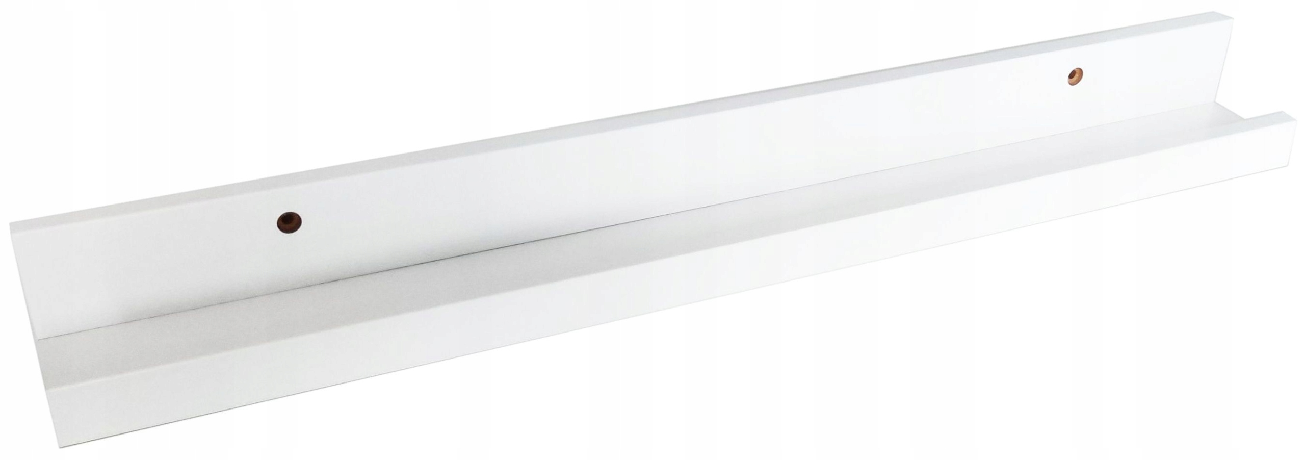 PÓŁKA WISZĄCA BIAŁA NA OBRAZY ZDJĘCIA KSIĄŻKI ZABAWKI OBRAZ REGAŁ 60x7 ...