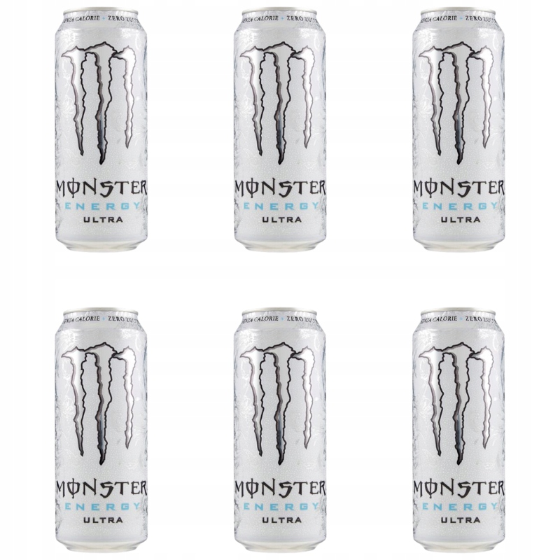 White Monster Energy Drink - Niska cena na Allegro