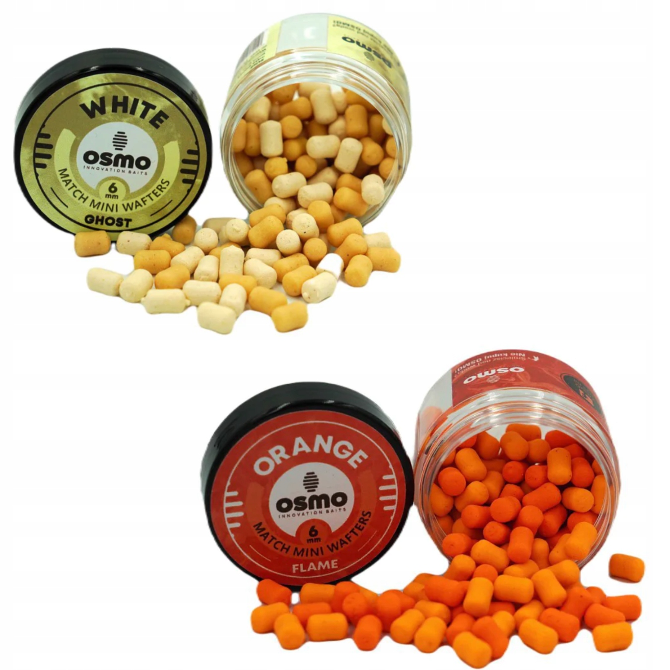 Killer Osmo Mini Wafters 6mm White Ghost + Orange Flame - 15244224486 - Allegro