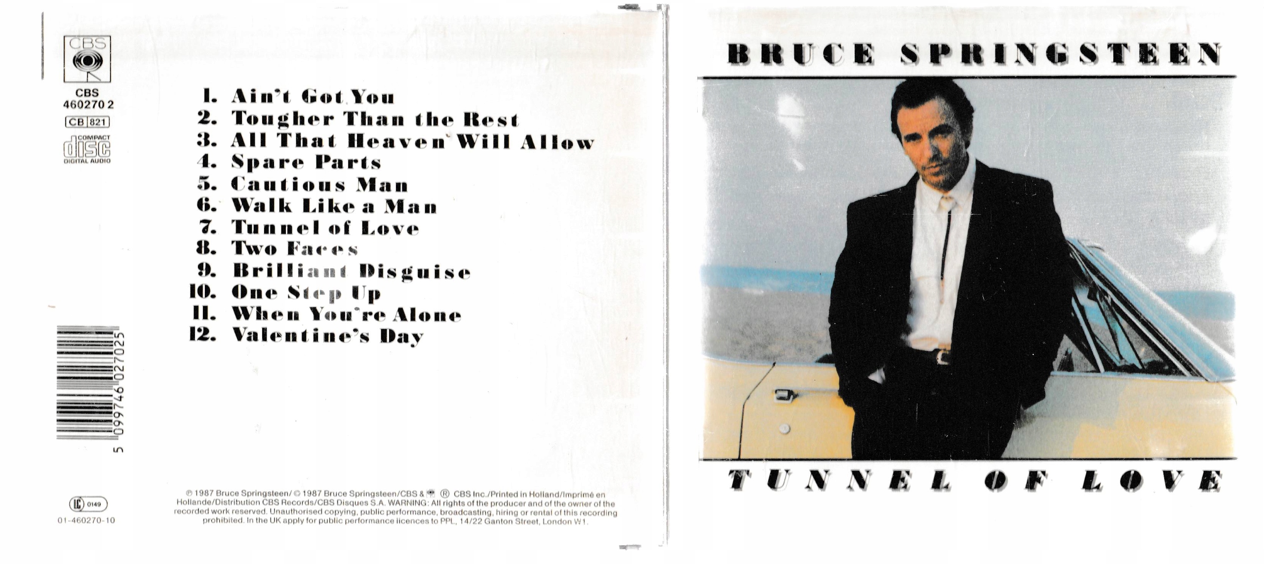 Płyta CD Bruce Springsteen - Tunnel Of Love I Wydanie _________________ 12407664765 - Sklepy ...