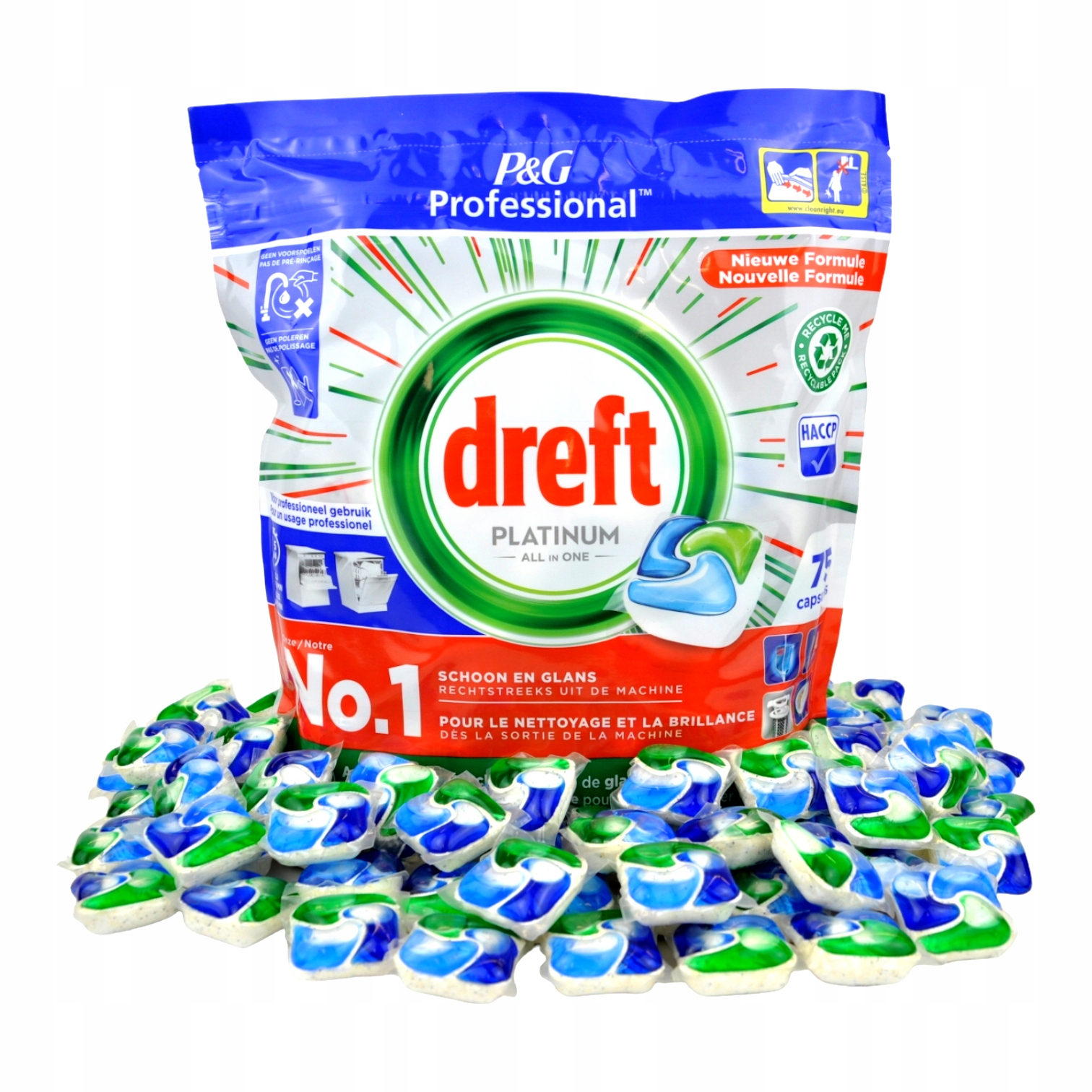 Kapsułki Do Zmywarki All in One XXL Dreft Regular 75 kapsułek ...