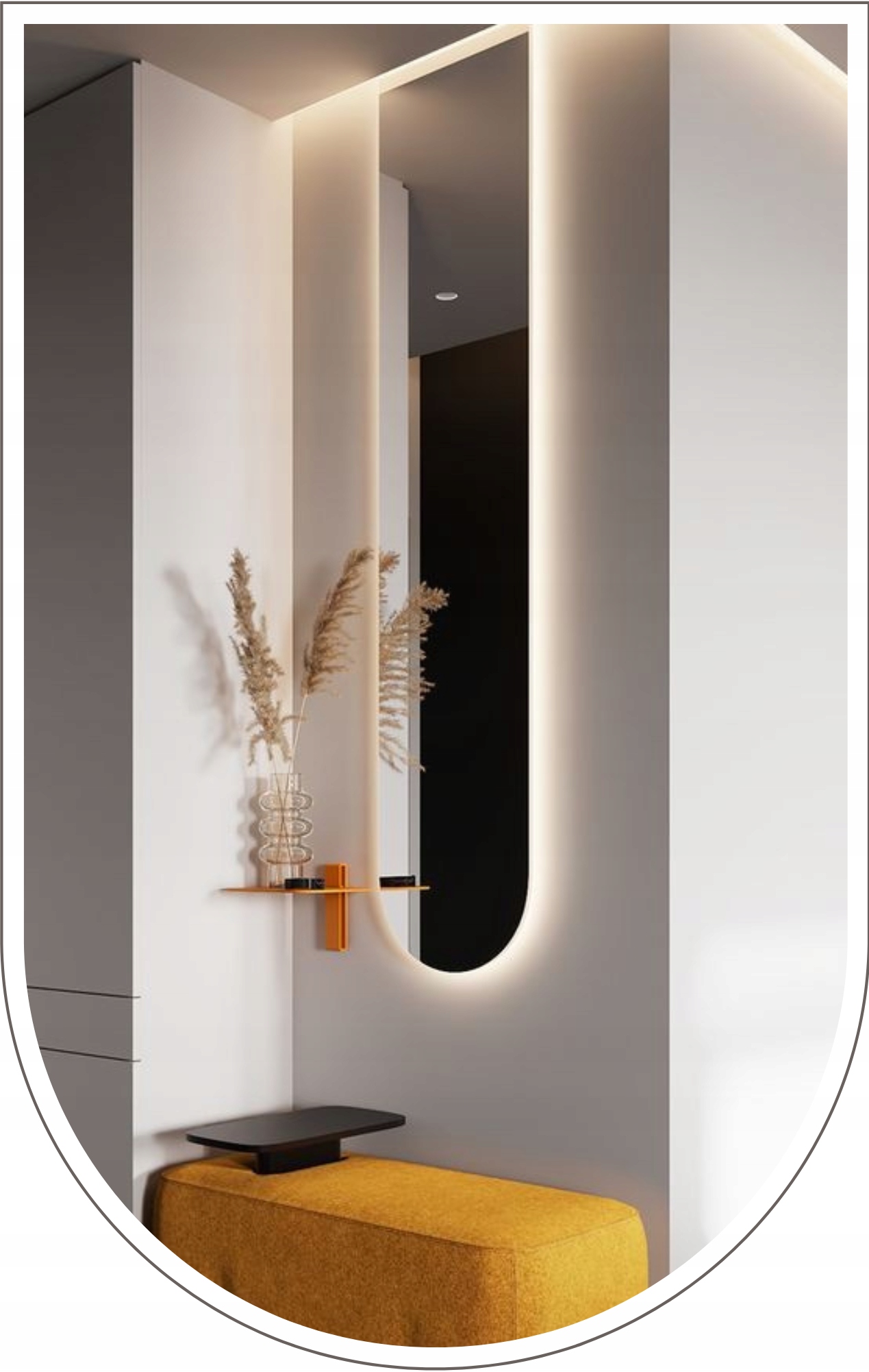 ŚLICZNE LUSTRO PÓŁOWALNE PODŚWIETLENIEM LED 130x50 • Cena, Opinie ...