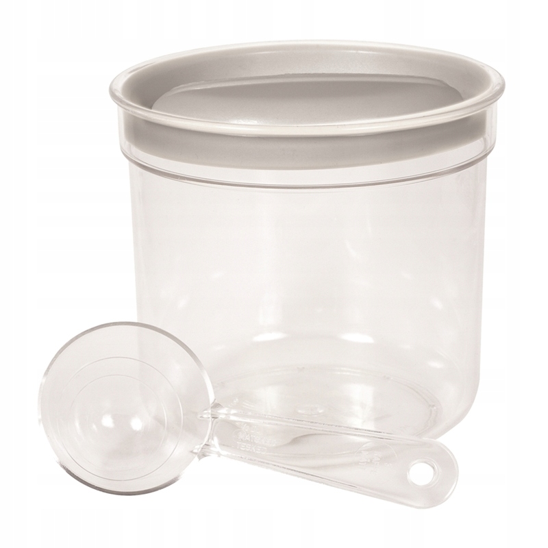 Dóza na výrobky Sypké s odmerkou 1l Svetlosivá - Allegro