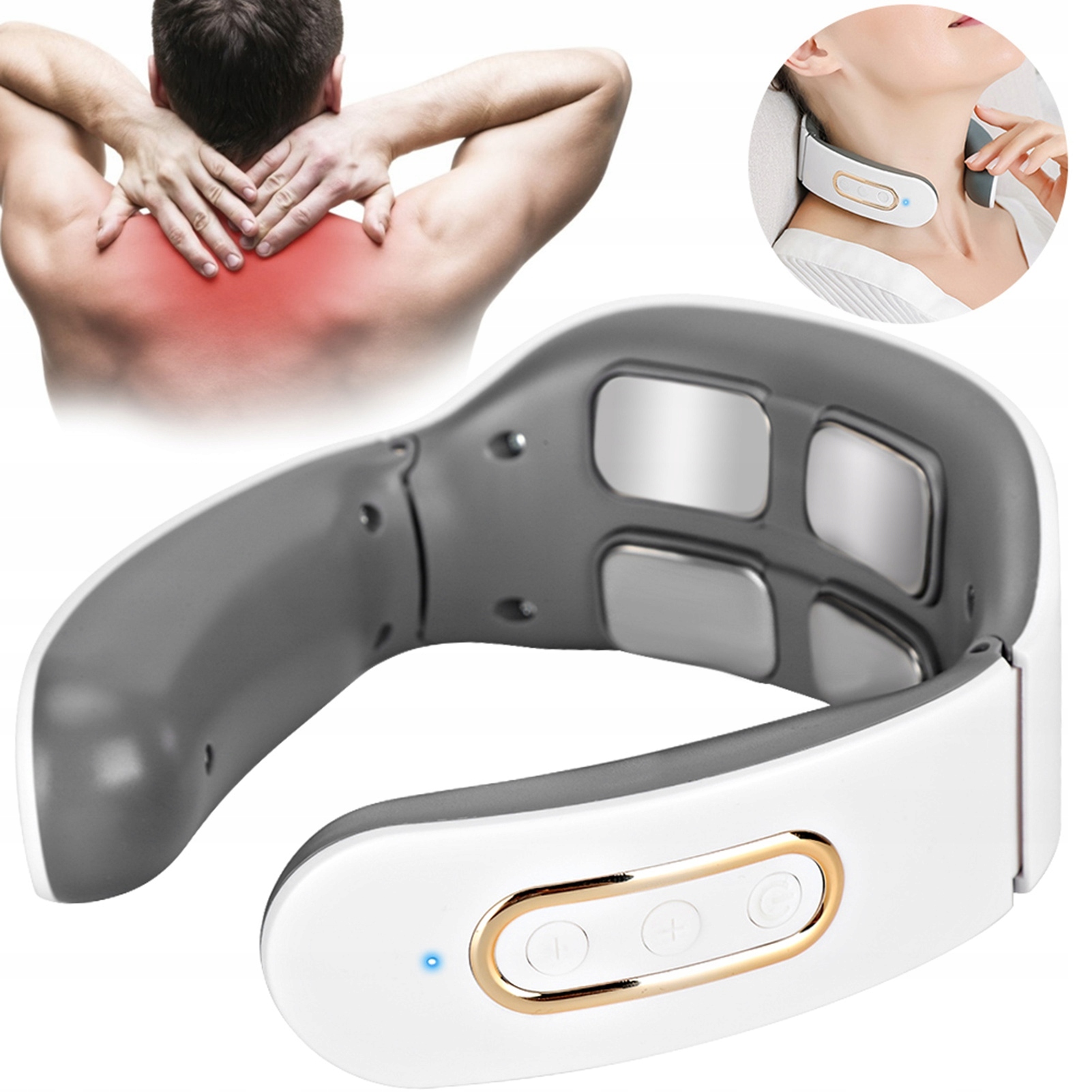 MASÁŽNÍ PŘÍSTROJ NA KRK ELEKTROSTIMULÁTOR ZADNÍ ČÁSTI RAMEN KRKU za 485 ...