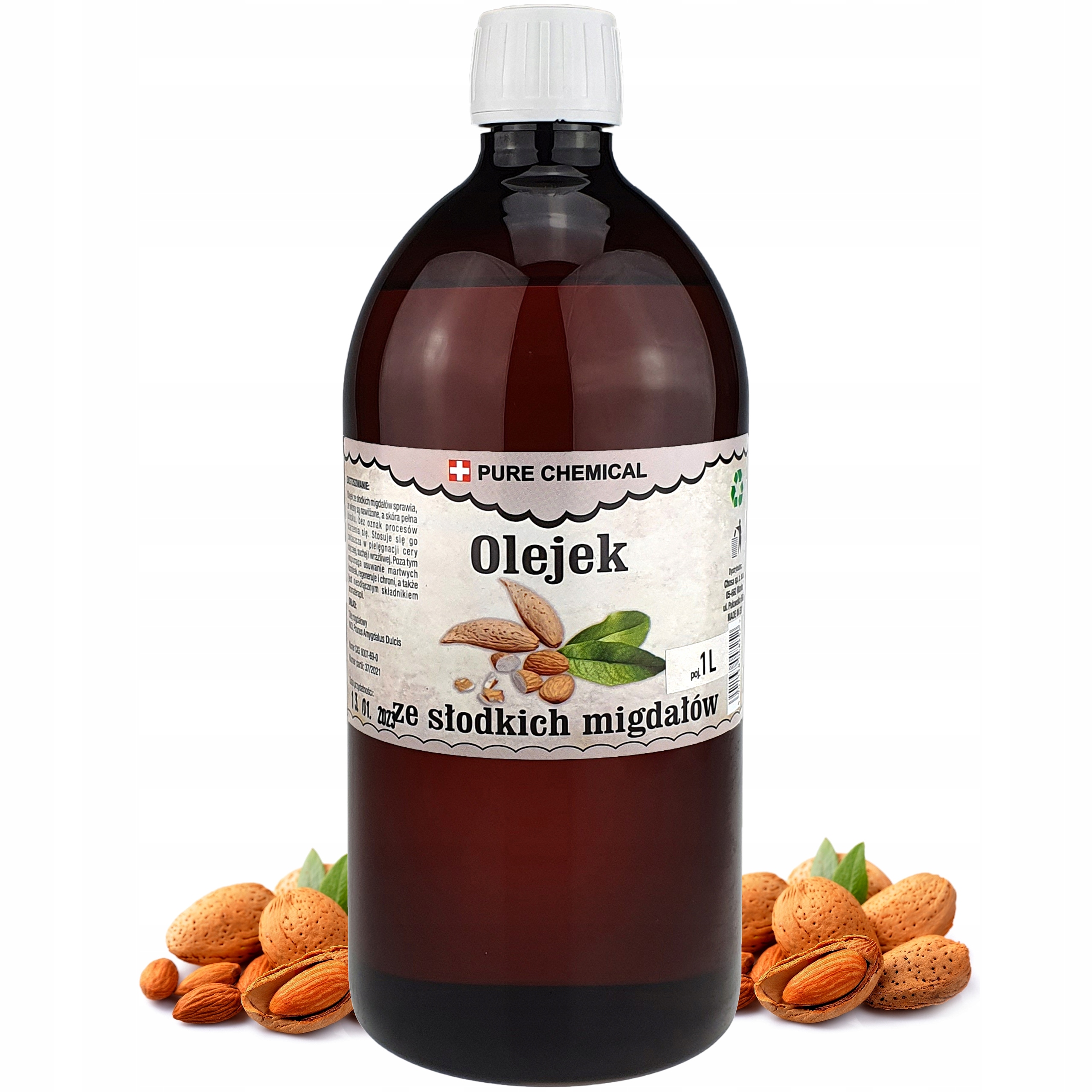 Pure Chemical 1000 ml olejek ze słodkich migdałów (5901138048689) • Cena, Opinie • Olejki ...
