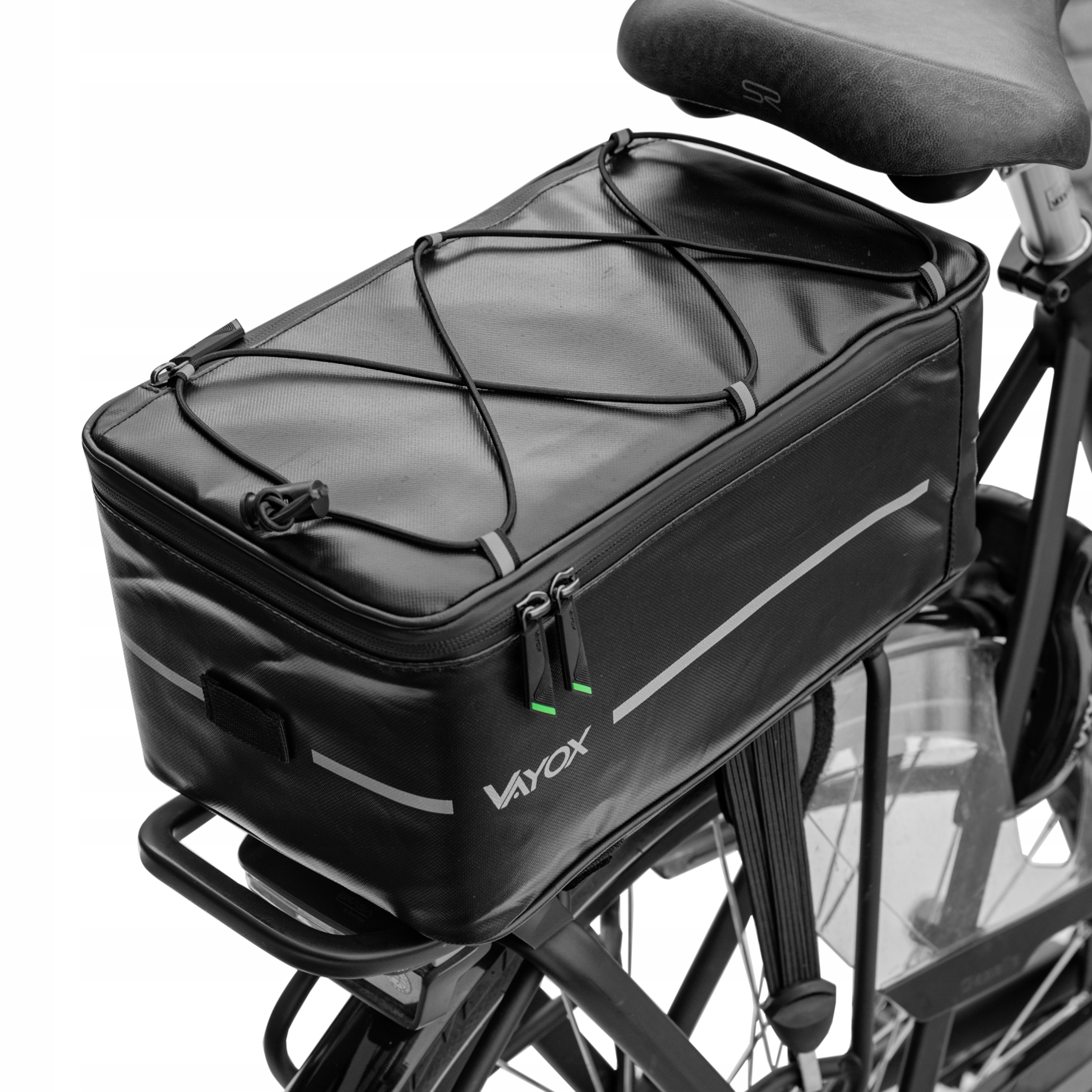 TORBA ROWEROWA NA BAGAŻNIK SAKWA PODRÓŻNA + POKROWIEC WODOODPORNA VAYOX ...