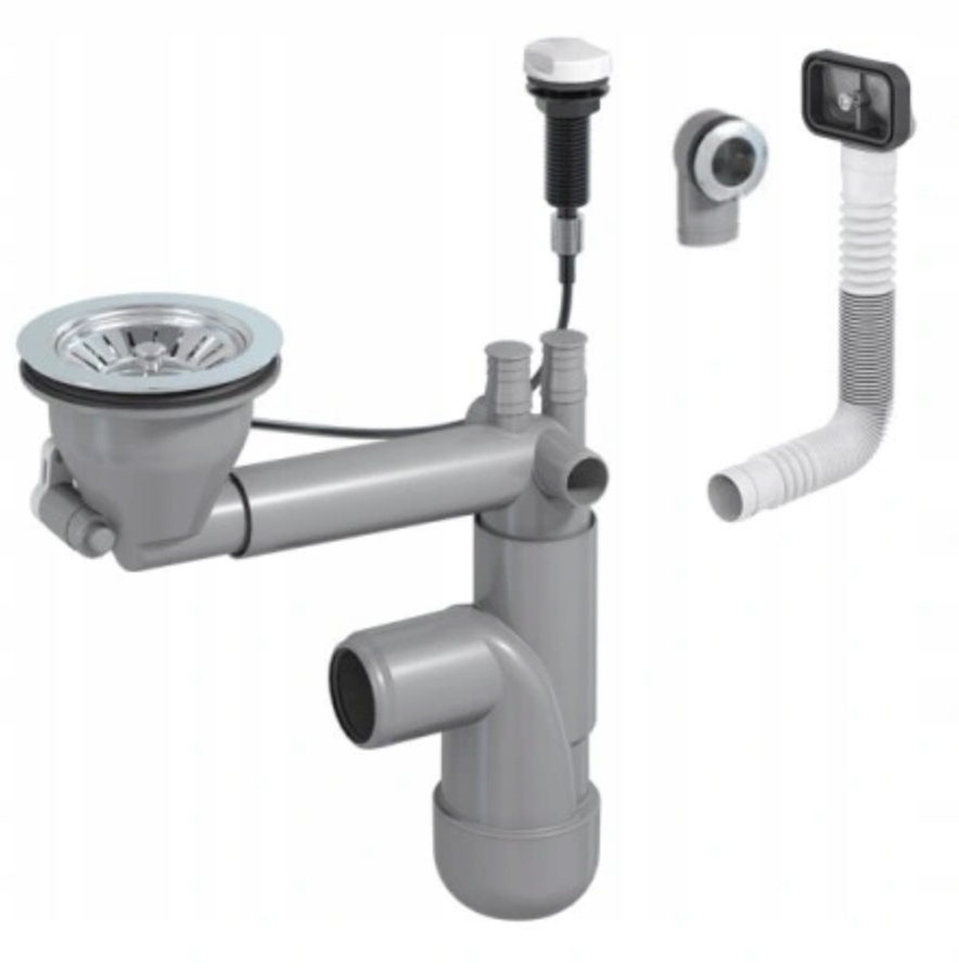 Syfon zlewozmywakowy Prevex 90 mm - porównaj ceny - Allegro.pl