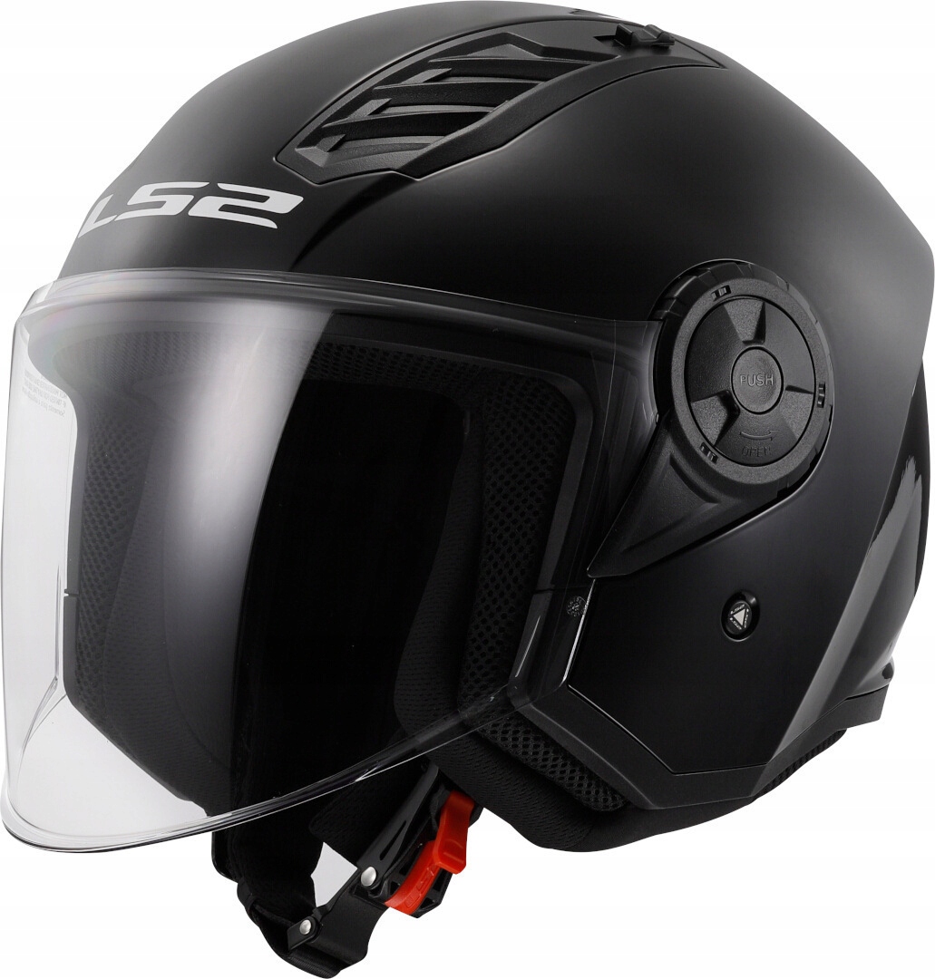 KASK LS2 OF616 Airflow II ECE 22.06 Solid Black Czarny Połysk Rozmiar ...