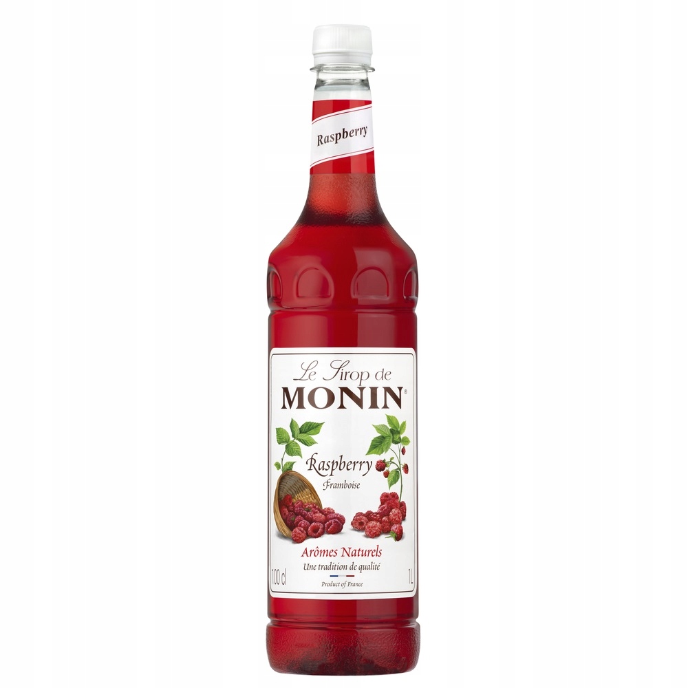 MONIN Syrop Raspberry - malinowy 1000 ml 15961048762 - Allegro.pl