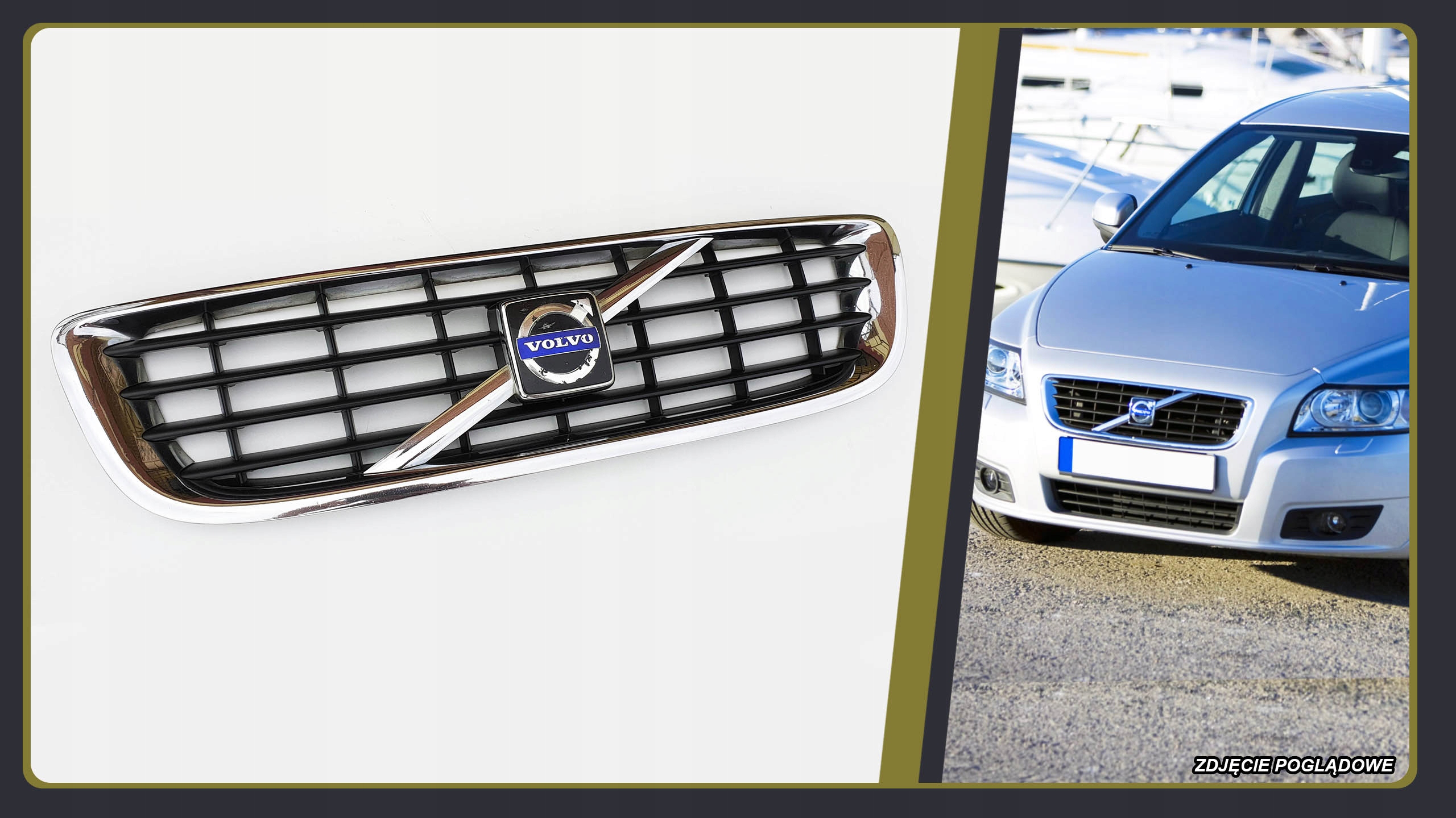 Volvo S40 V50 sport grill gril atrapa - oryginał! KD30744915 za 850 zł ...