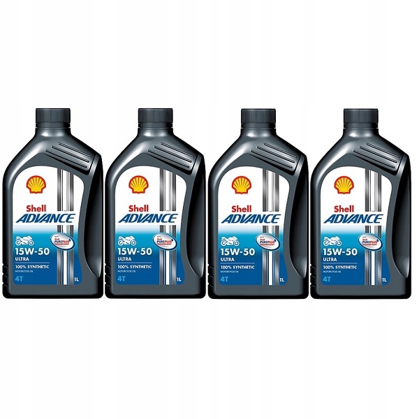 SHELL ADVANCE ULTRA 4T 15W50 olej motocyklowy 4L 5905220374106 za 189 ...