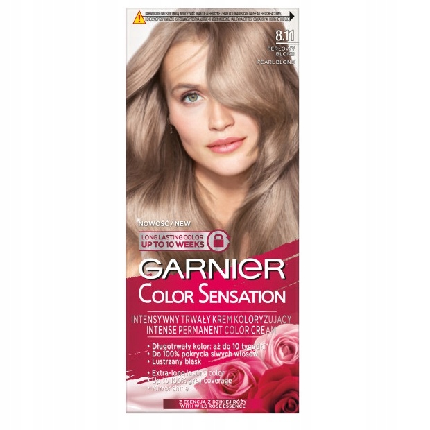 GARNIER COLOR SENSATION FARBA 8.11 PERŁOWY BLOND (3600542482721) • Cena ...