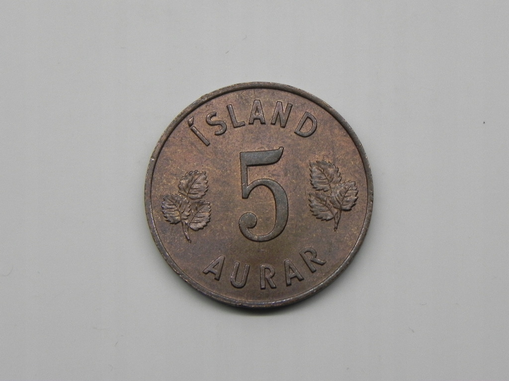 58866/ 5 AURAR 1966 ISLANDIA • Cena, Opinie • Islandia 17475518471 • Allegro