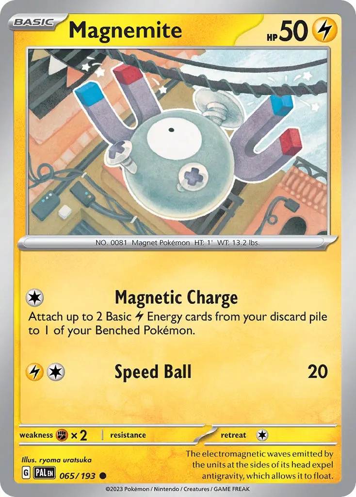 EREDETI POKEMON KÁRTYA Magnemite (PAL 065) REVERSE HOLO, • Ár ...