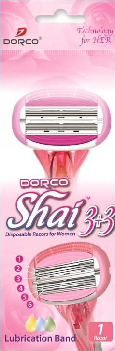 Dorco Shai maszynka do golenia dla kobiet 6 ostrzy 3+3 (8801038573595 ...