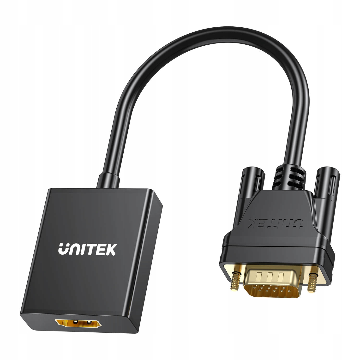 Unitek Adapter VGA męskie na HDMI żeńskie, FullHD, czarny, 15cm - Sklep ...