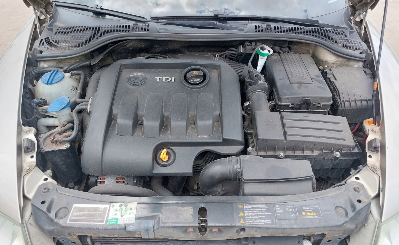 SILNIK SKODA OCTAVIA II 1.9 TDI BJB 105 KM za 1395.00PLN z Przystajń ...