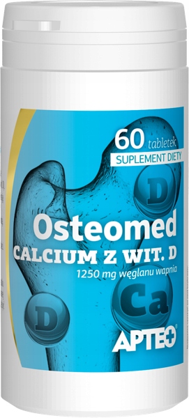 Osteomed Calcium z witaminą D3 + K2 60 tabletek (5907553015169) • Cena, Opinie • Stawy, kości ...