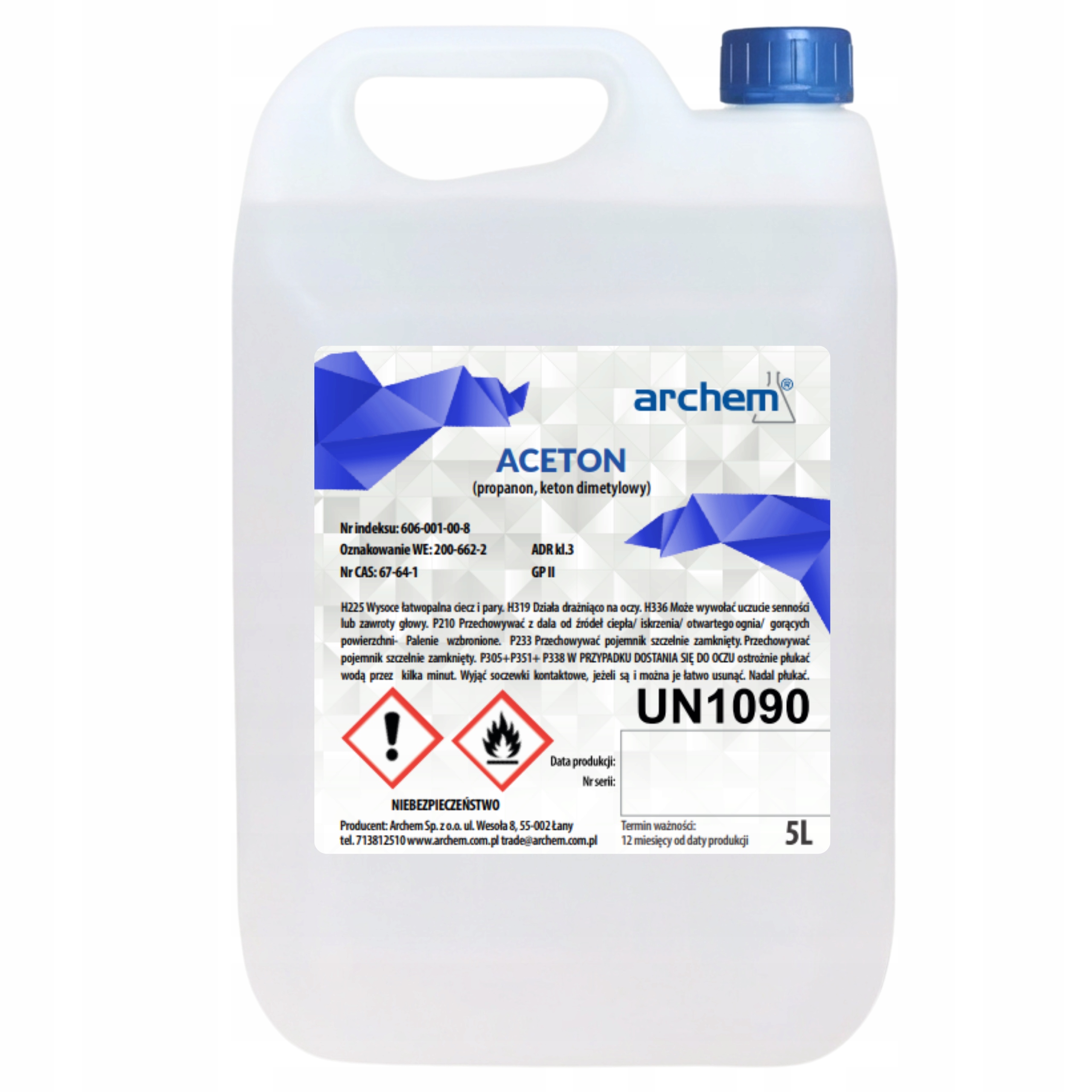 Aceton techniczny Archem 5 l 5903714407552 za 39.99PLN z Kamieniec ...