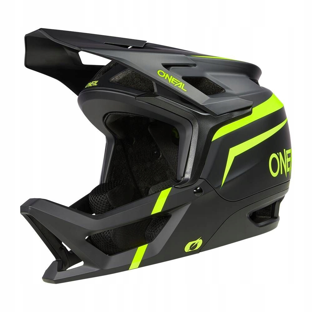 Kask FULL FACE O'NEAL TRANSITION FLASH CZARNY/NEONOWY ŻÓŁTY DH ENDURO L ...