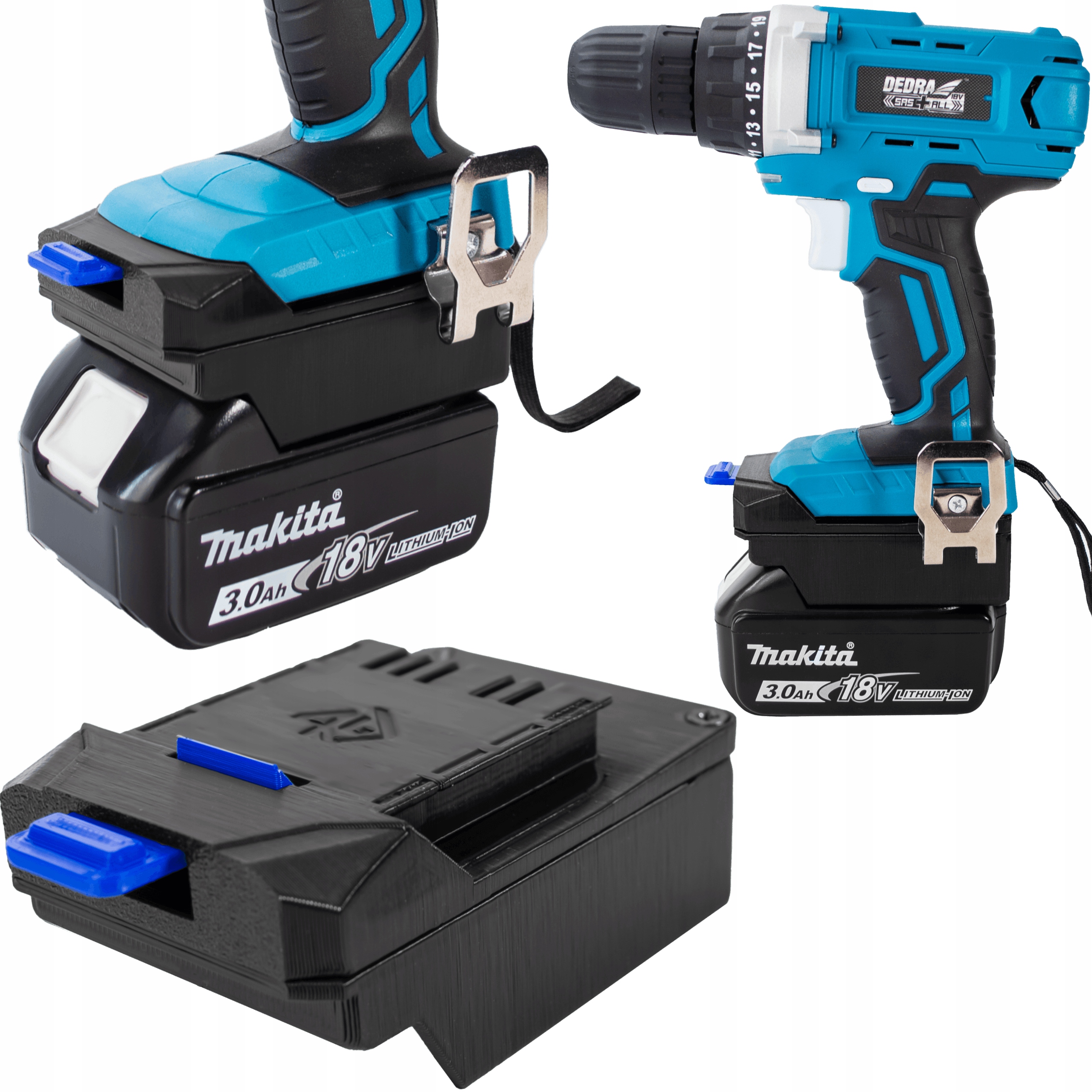 ADAPTER ÁTALAKÍTÓ DEDRA SAS+ALL 18V SZERSZÁM MAKITA LXT 18V ...