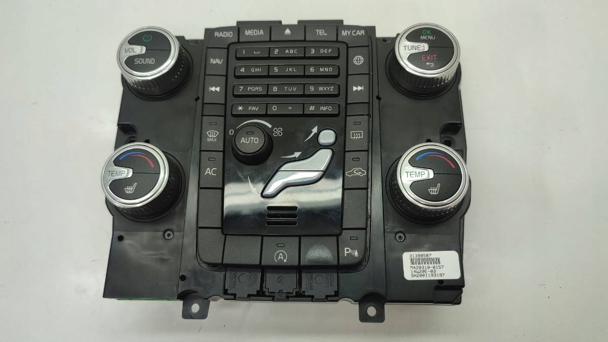 PANEL RADIA KLIMATYZACJI KONSOLA 31398587 VOLVO V60 I S60 EU za 308 ...