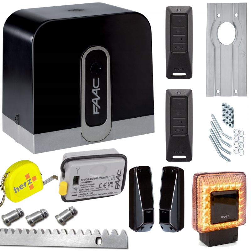 NAPĘD DO BRAM PRZESUWNYCH FAAC C720 ZESTAW XLED • Cena, Opinie • Napędy ...