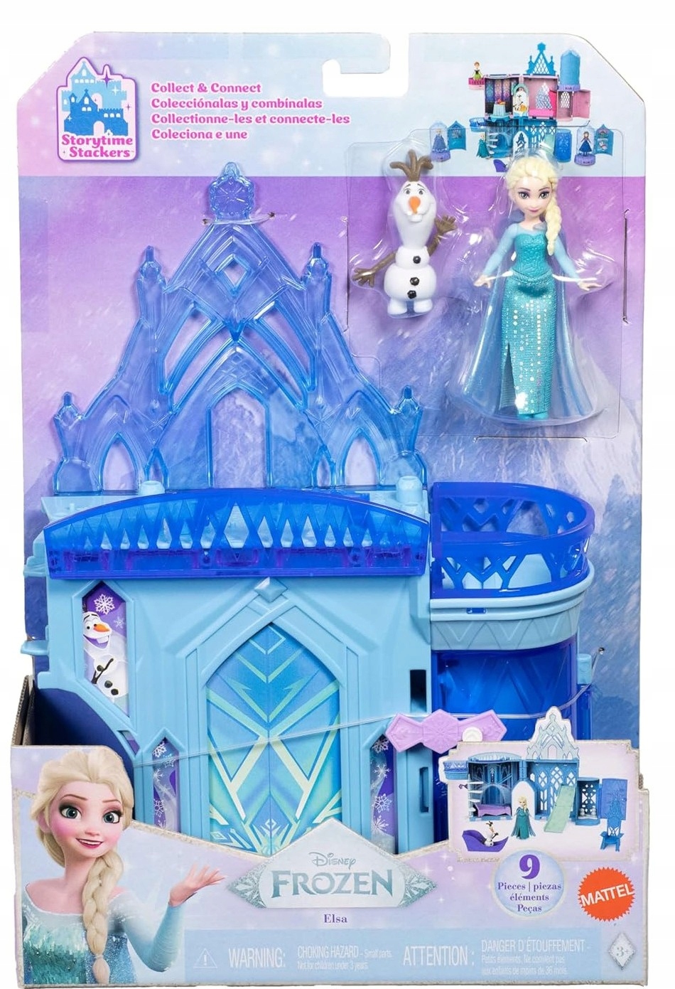 Disney Jégvarázs JÉG KIRÁLYSÁGA ELZA KASTÉLY ELSA BABÁVAL OLAF PALOTA ...