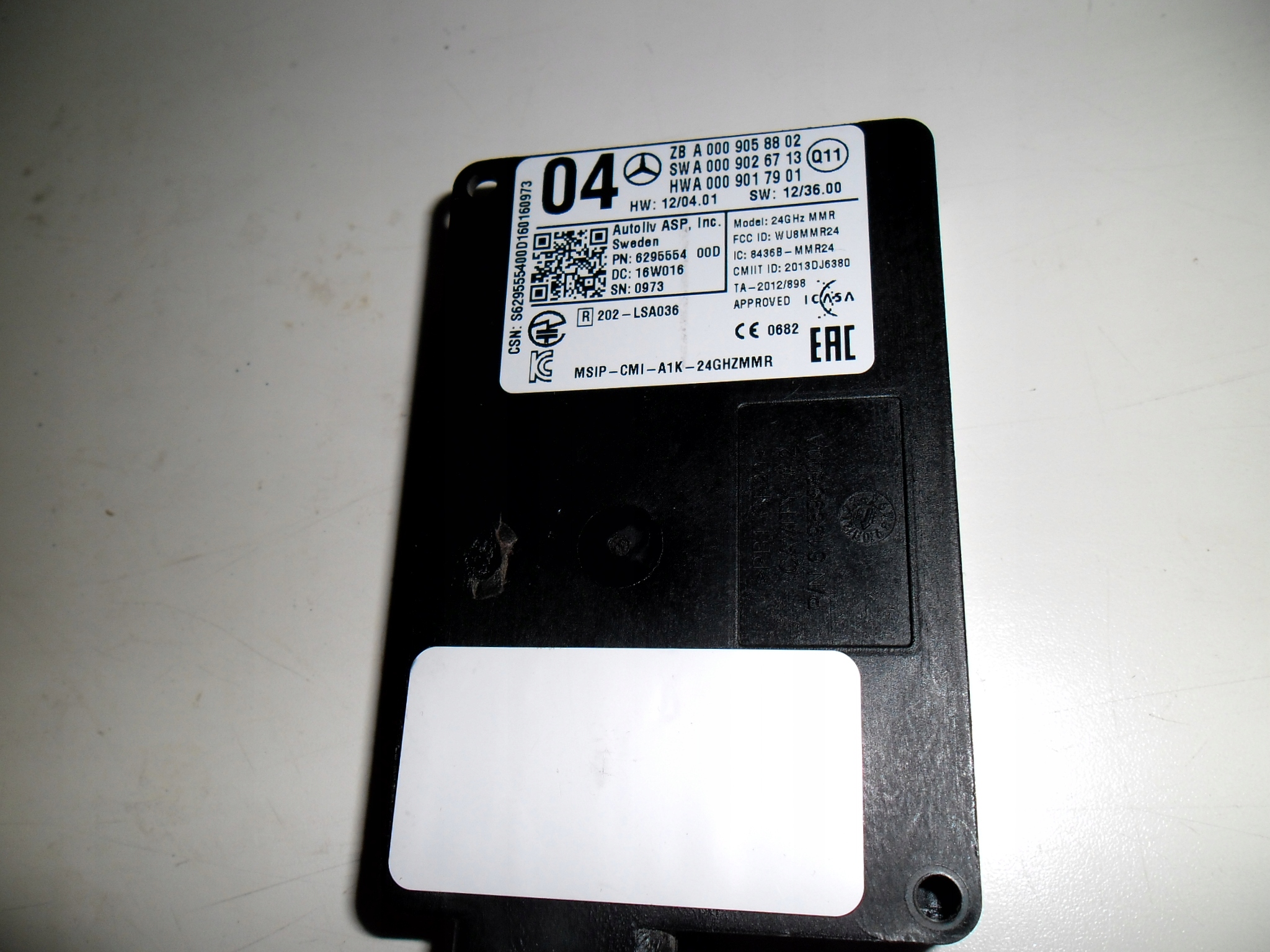 MERCEDES S 222 DISTRONIC RADAR SENSOR 0009058104 za 1699.00PLN z ...