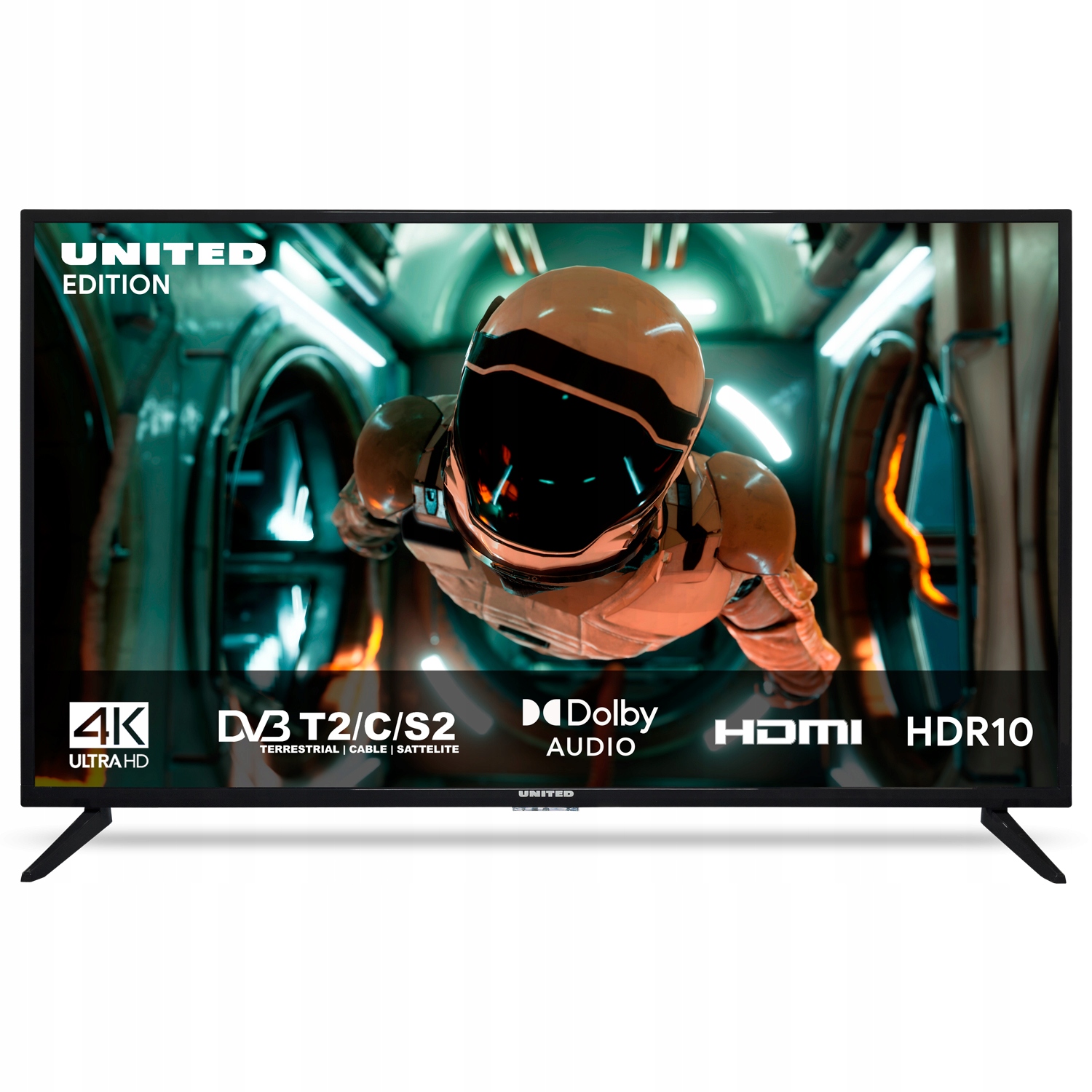 Telewizor LED United LED55DU58 55" 4K UHD czarny HDR DVB-T2 HEVC ...